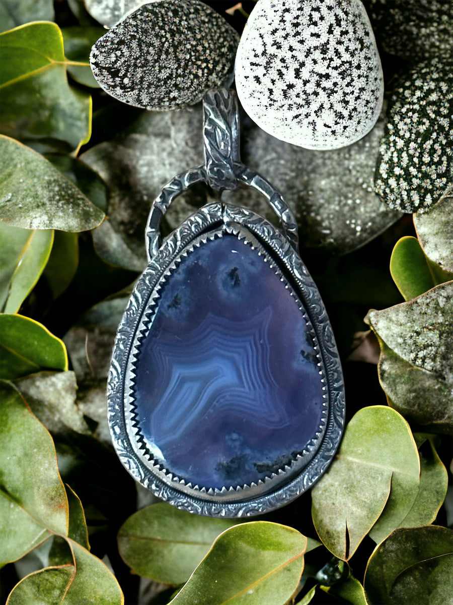 Indonesian Purple Chalcedony Sterling Silver Pendant. $70 – Cool Stones ...